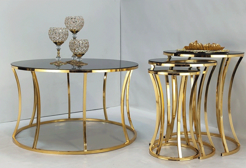 Circle Frame Center Table 4-Piece Set | Modern Nesting Tables Pakistan ...